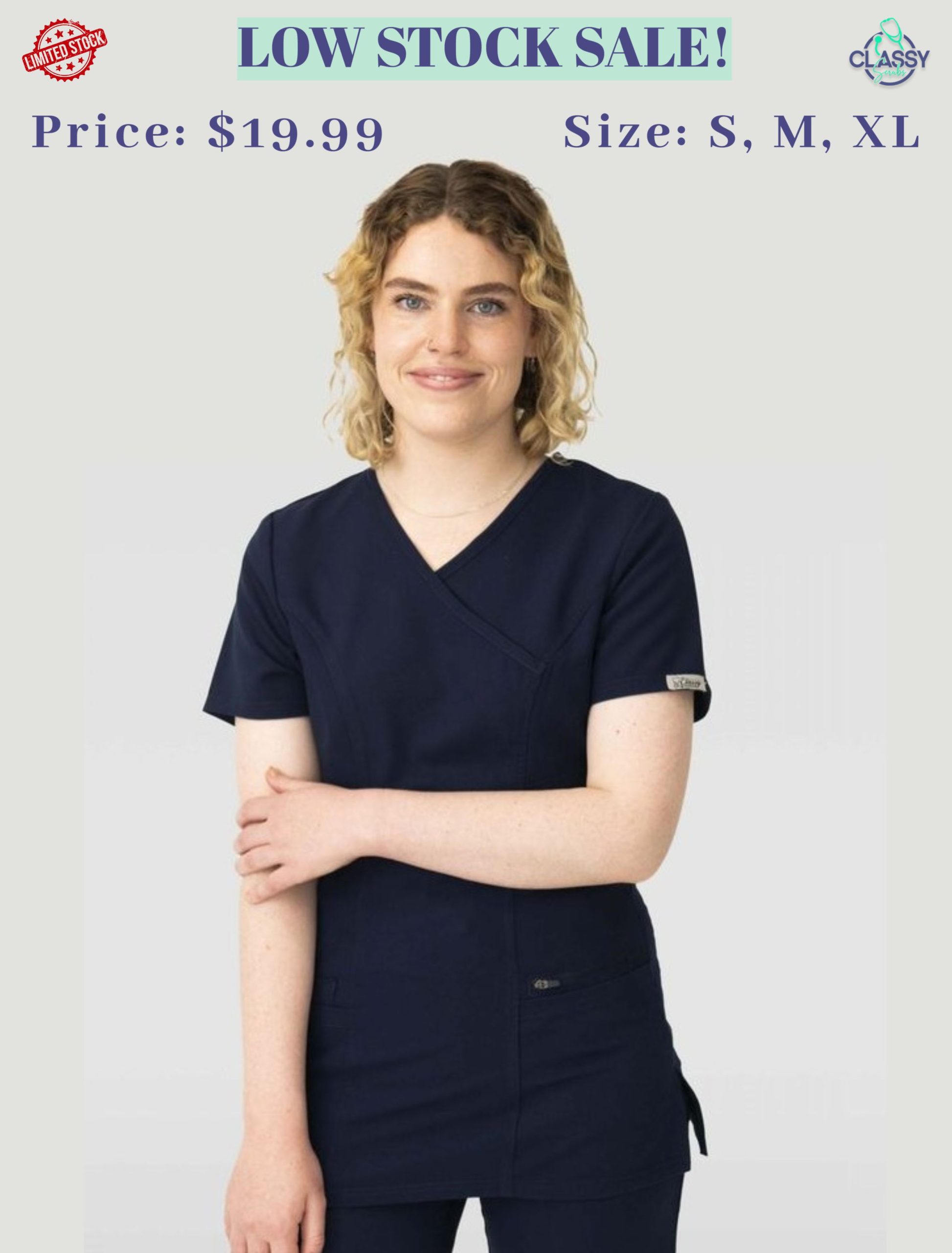Best Nurse V Neck Top - Medical Uniforms - Classy Scrubs